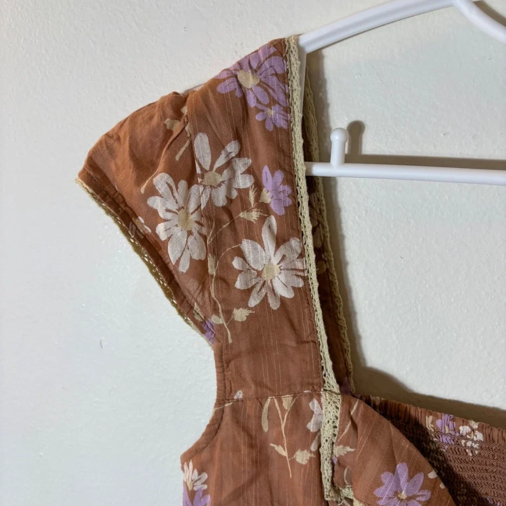 Free People | Tops | Free People Call Me Baby Cap Sleeve Button Up ...